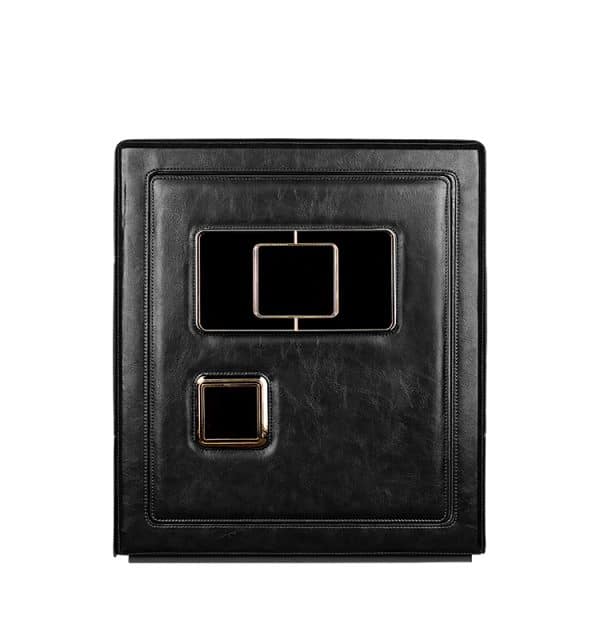 BLACK HEAVY DUTY 6-SLOT AUTOMATIC WATCH SAFE - WATCH WINDER SAFE